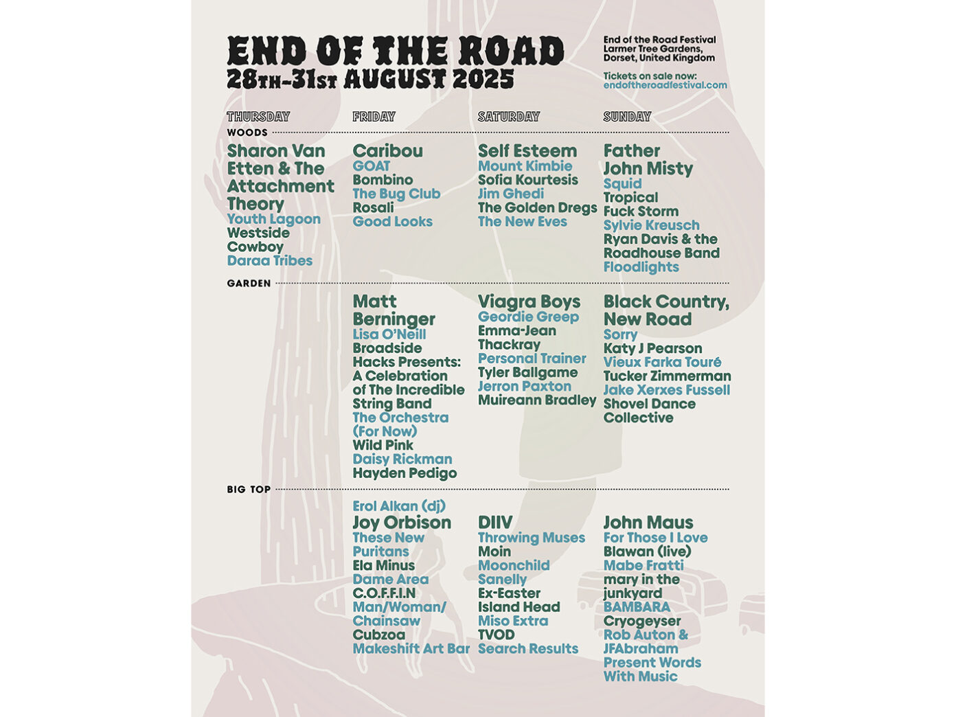 End Of The Road Festival 2025 day splits revealed! - UNCUT
